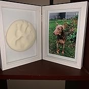 Amazon.com - Afuly Double Picture Frame 5x7 White Wooden Hinged Photo ...