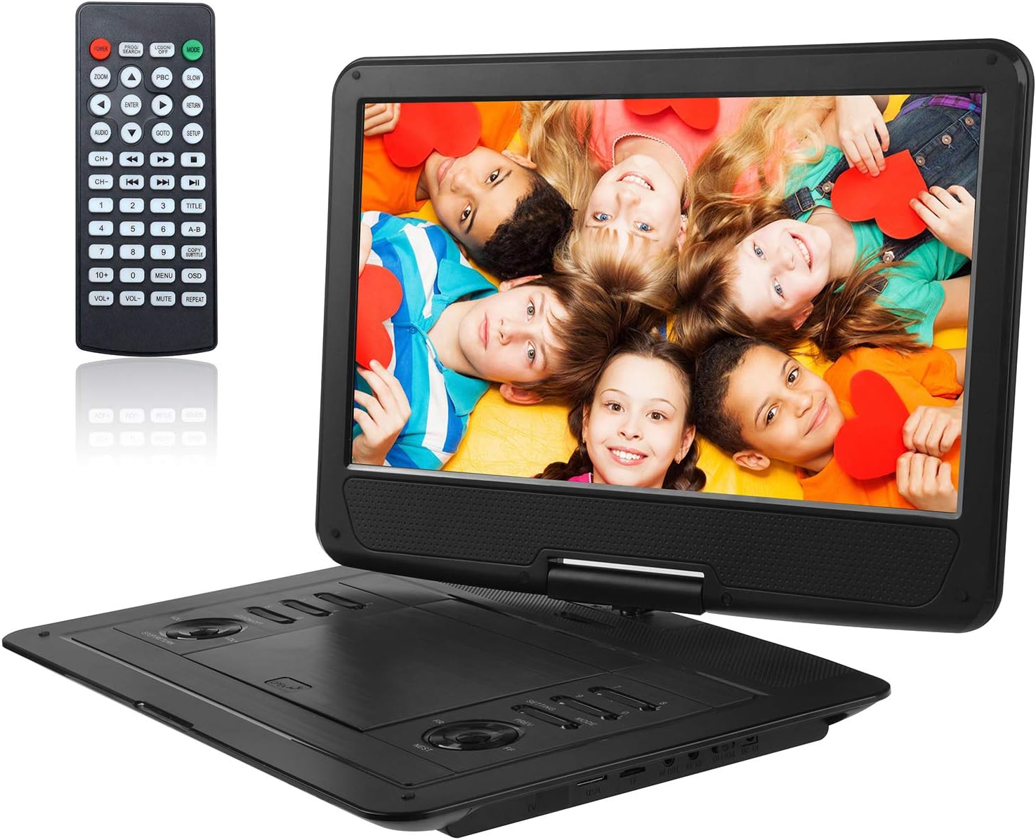 smartelf DVD Player,Large Swivel Screen DVD/CD/Disc Players for TV with ...