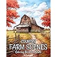 Amazon.com: Country Farm Scenes: Coloring Book for Adults with ...