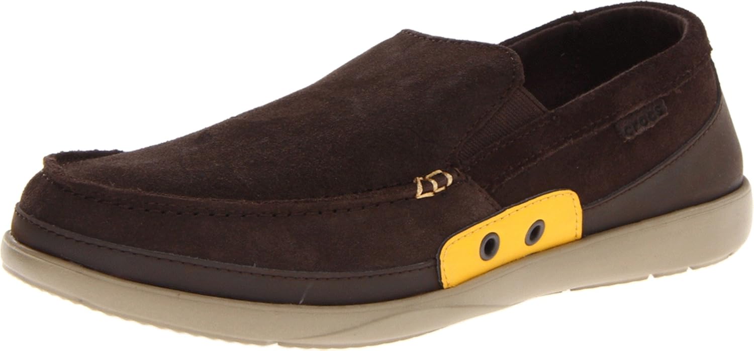 Amazon.com | crocs Men's 14757 Walu Accent Suede Loafer | Loafers ...