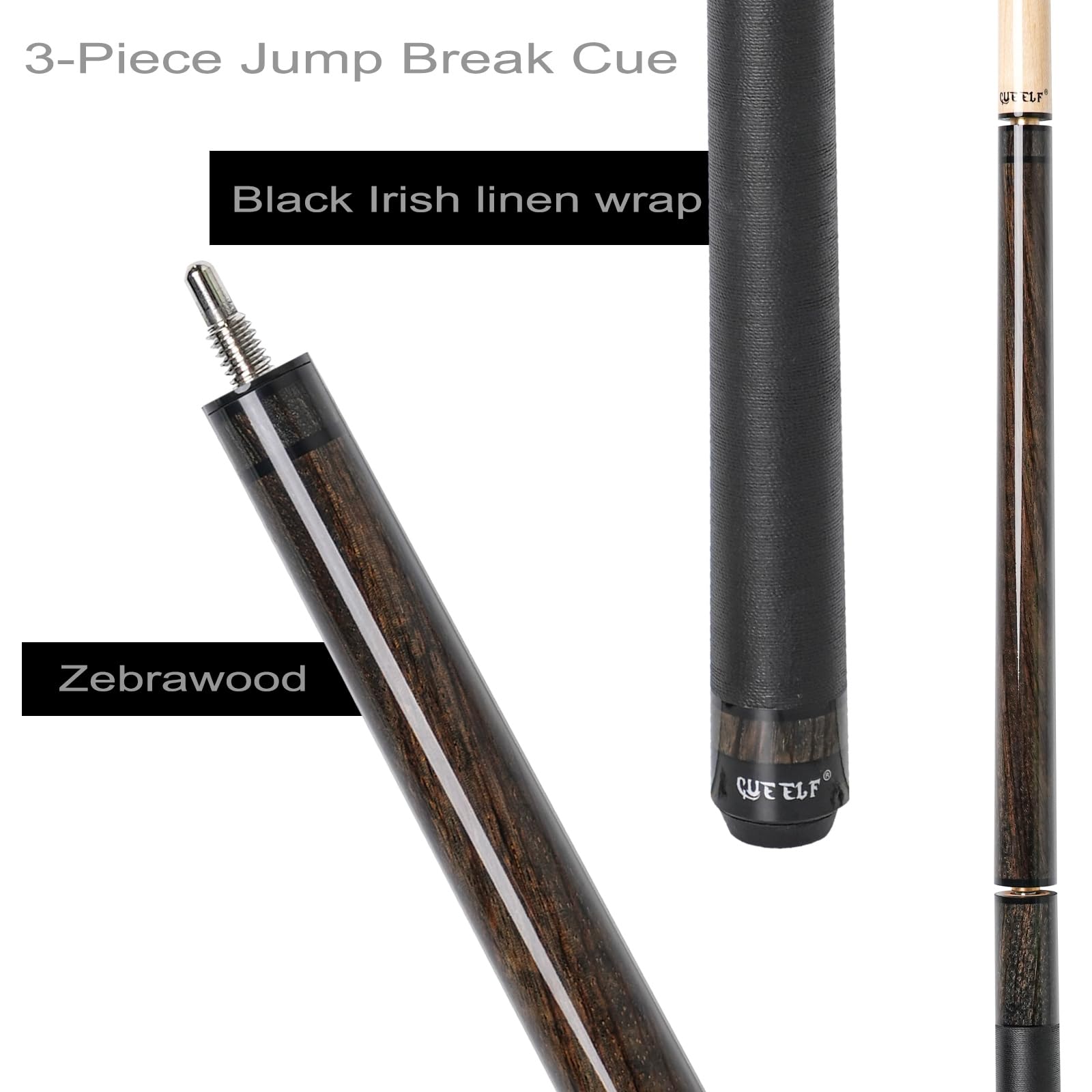 Mua CUEELF Heavy Hitter Jump Break Pool Cue 3-Piece Jump/Break Pool Cue ...