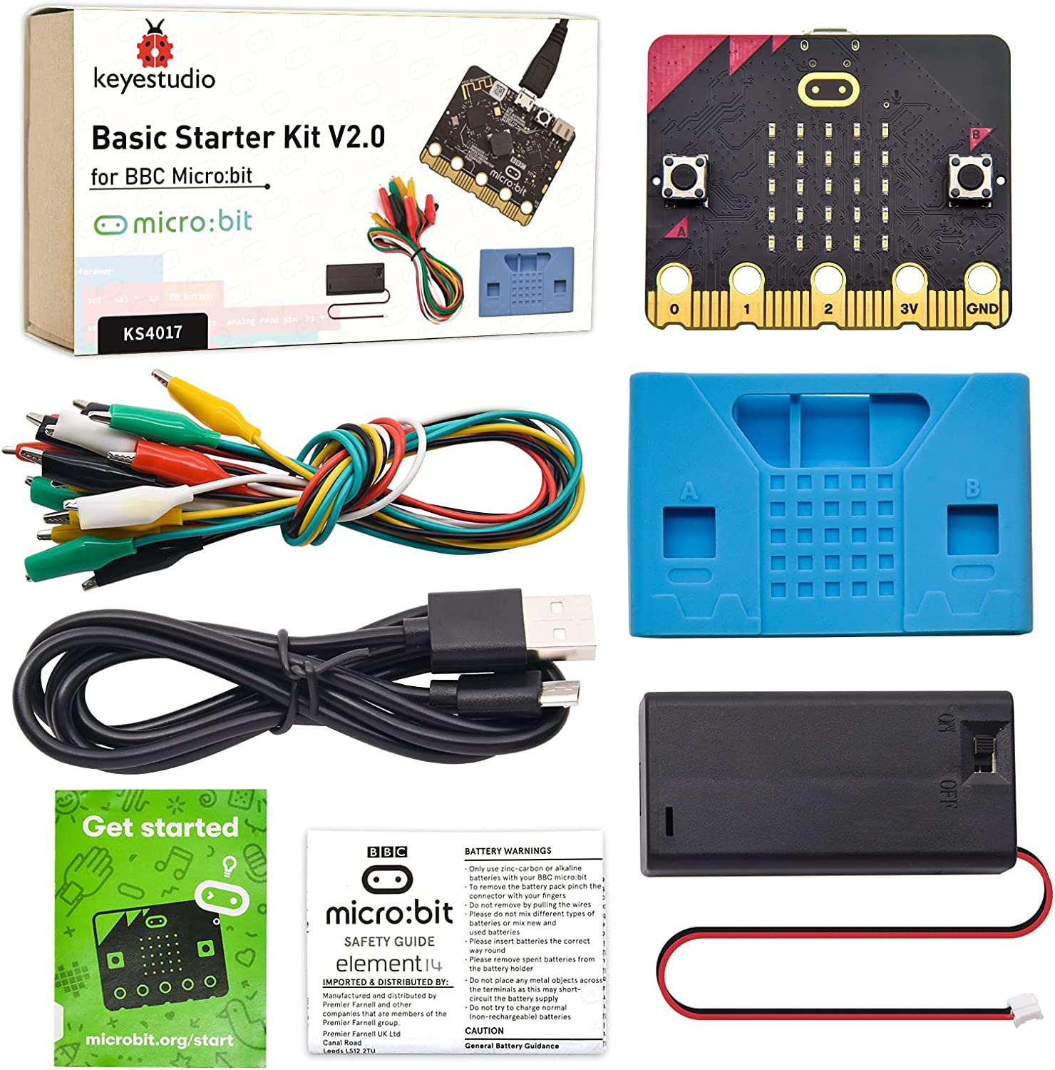 Mua Basic Starter Kit for BBC Micro bit V2, Graphical Programming Built ...