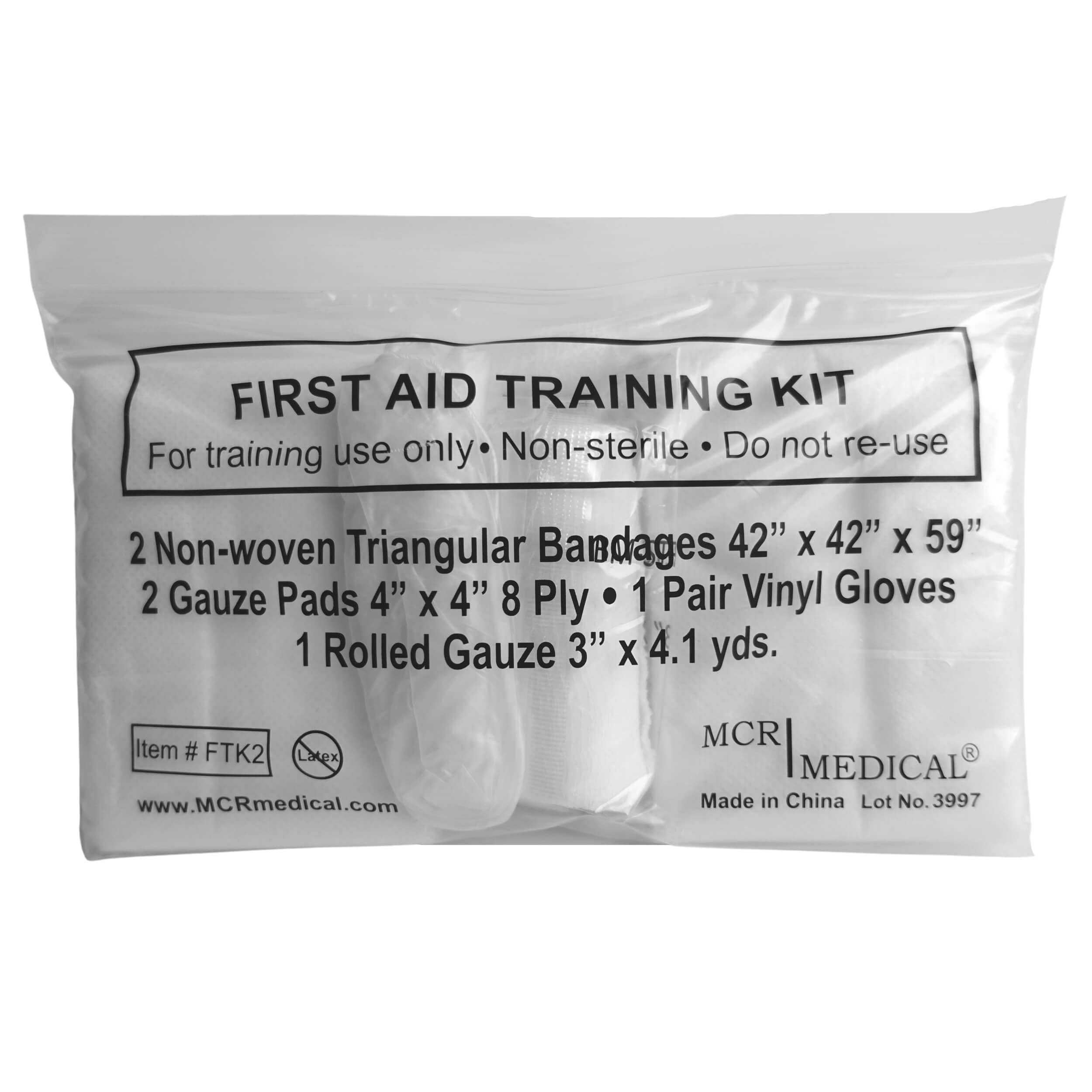 Mua First Aid Training Kit w/Roller Gauze w. Gauze Pads and Triangular ...