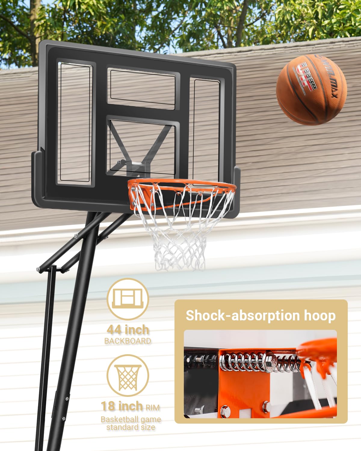Spalding Basketball Hoop Buy Pro Portable Basketball Hoop Outdoor ...