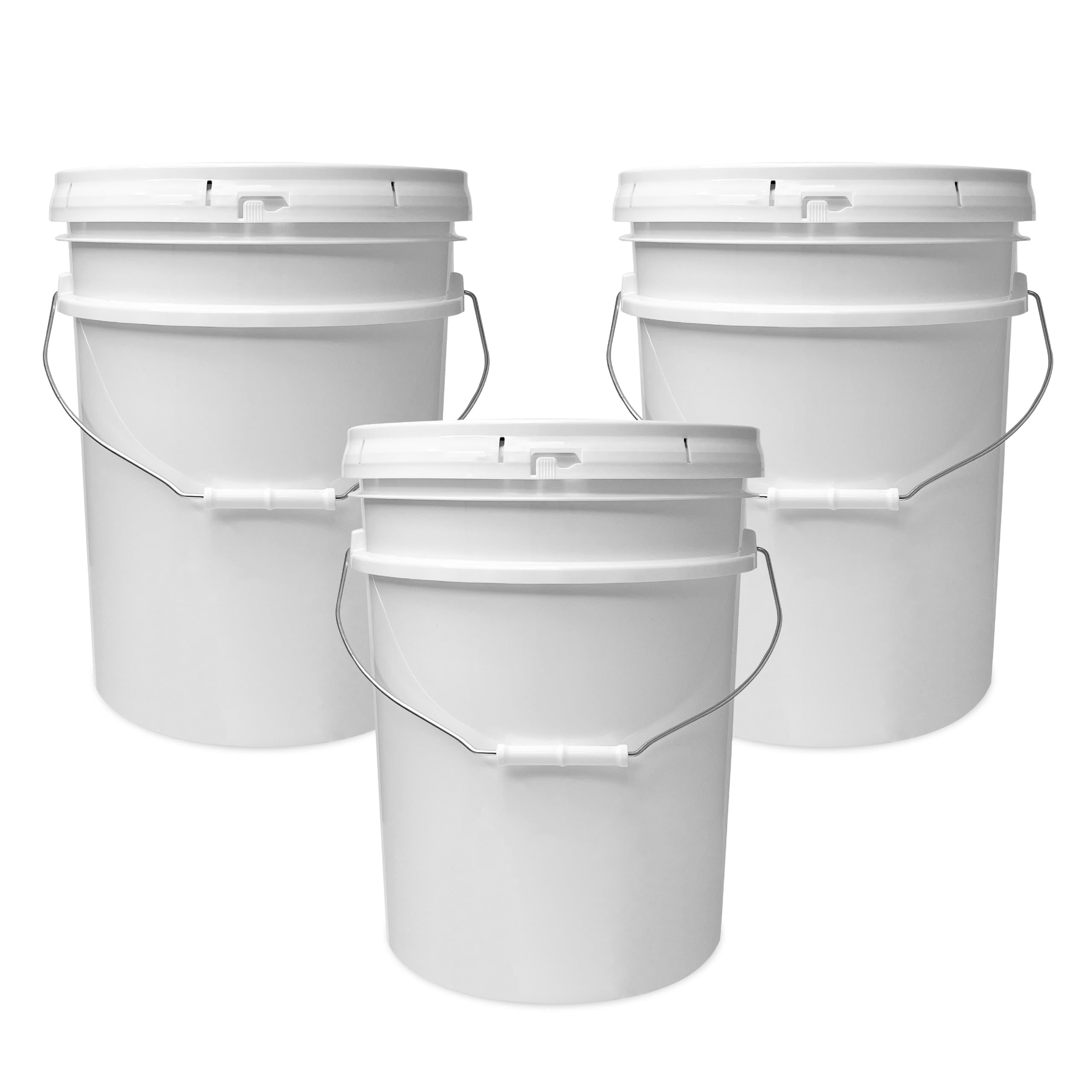EPackageSupply White 5-Gallon Bucket With Lid | Food Grade | Heavy-Duty ...