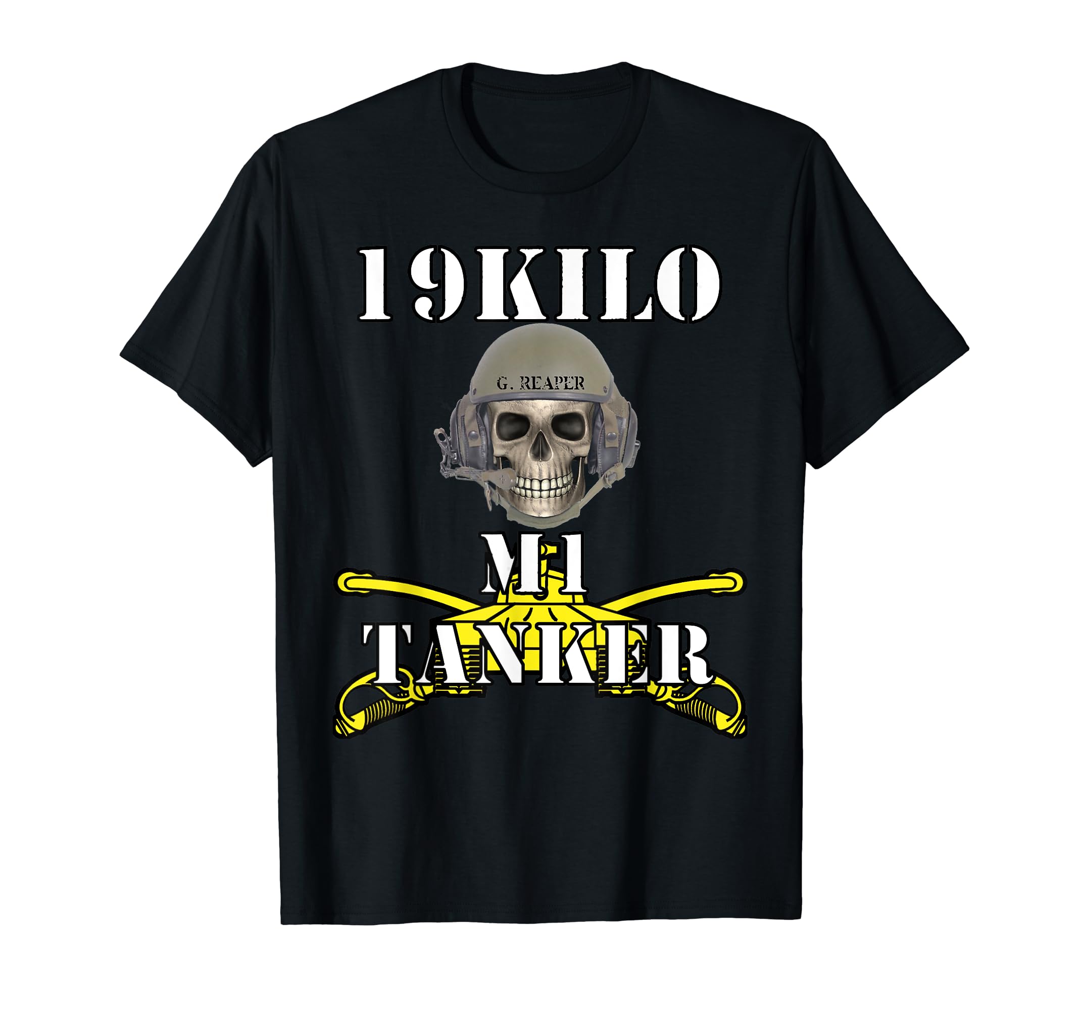 Mua Army M1 Tanker MOS 19K- Abrams Crewman Skull version T-Shirt trên ...
