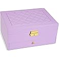 Amazon.com: Unimoly 2-Layer Jewelry Box for Women Girls, Jewelry ...
