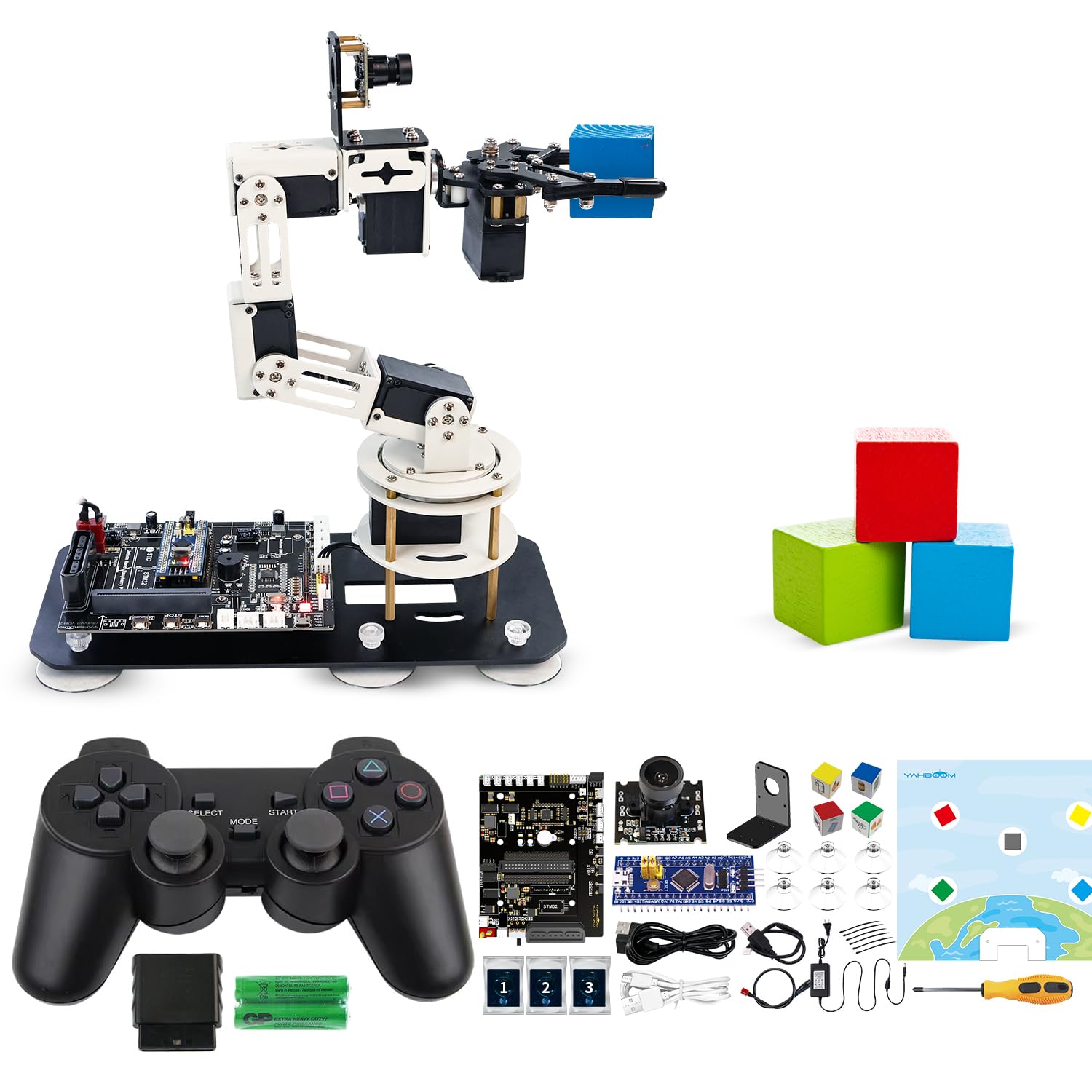 Yahboom Robot Arm ROS Virtual Machine As Controller Programmable AI Visual Recognition 6DOF ...