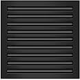 BUILDMART - 18x18 Modern AC Vent Cover - Decorative Black Aluminum Air ...