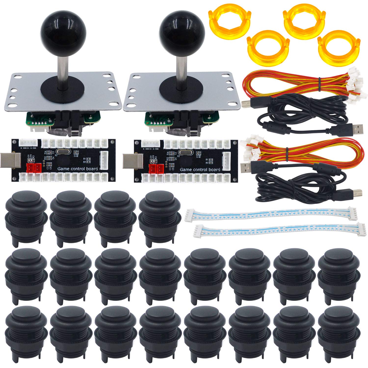 Mua SJ@JX Arcade Game 2 Player Controller DIY Kit Button Cherry MX Black Switch Matt Frosted 8 ...