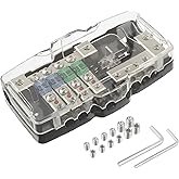 Amazon.com: RED WOLF 4 Way ANL Fuse Holder 60A, 0/2/4 Gauge in 4/8 Gauge Out Fuse Distribution ...