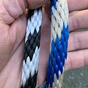 Rope King SBP-58140BW Solid Braided Poly Rope - Black /White - 5/8 inch ...