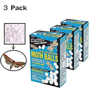 Amazon.com: 3 Pack MothGuard Moth Balls Old Fashioned Original Moth Balls,Repellent Closet ...