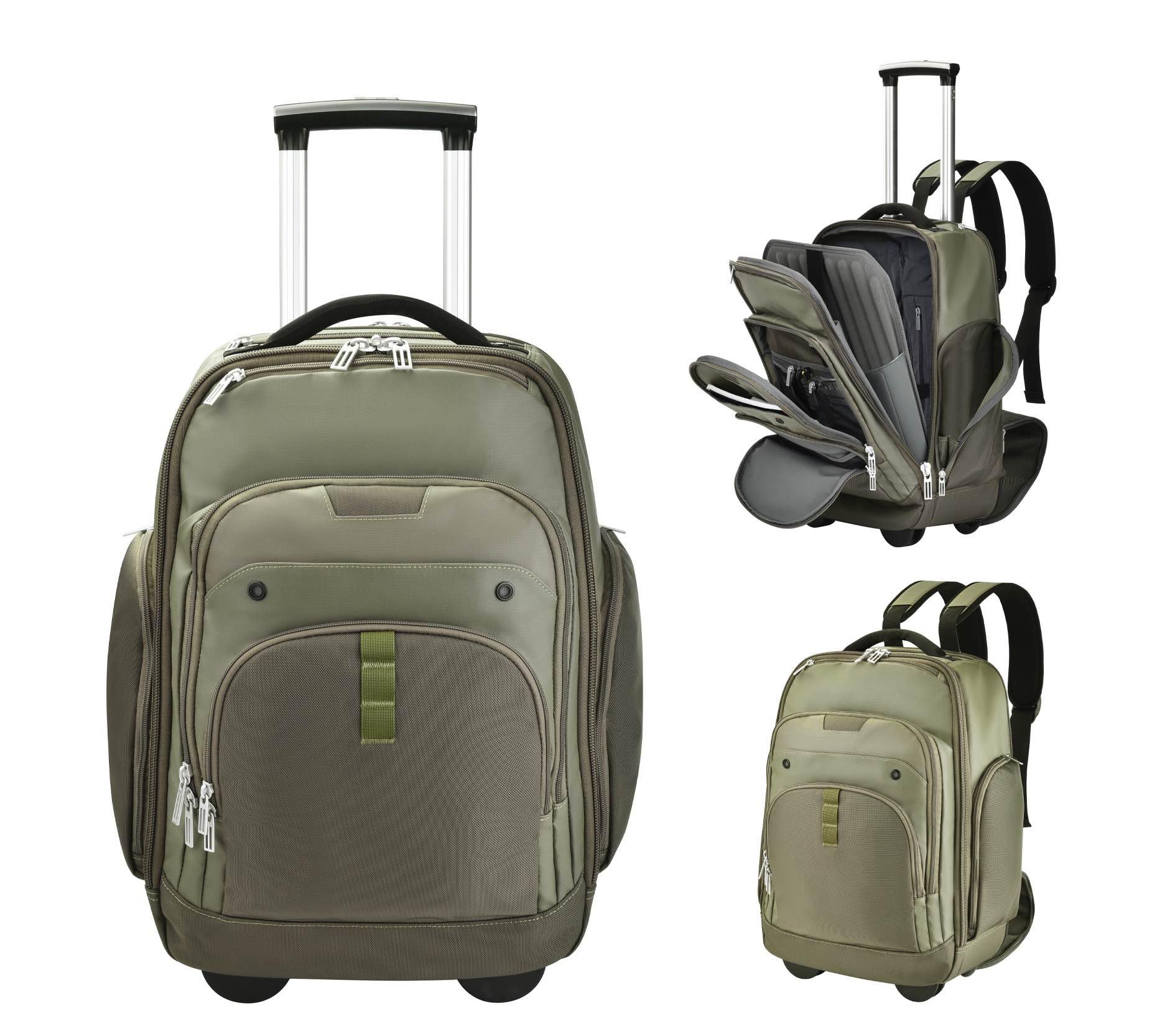 Heliar Rolling Laptop Bag with Wheels, Adjustable 13-17.3 Inch Computer ...