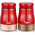 Amazon.com: Red Salt and Pepper Shakers Set, Bivvclaz 5 oz Stainless ...