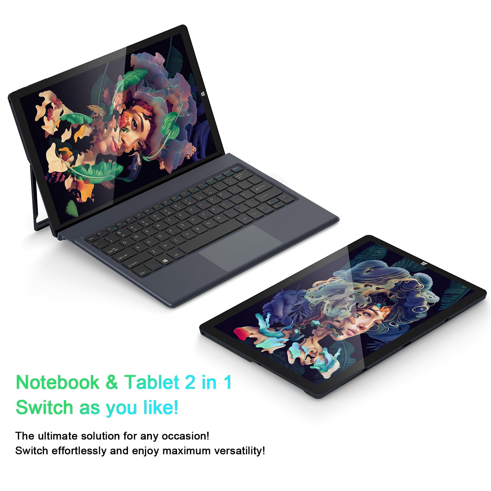 Mua AWOW Detachable 2 in 1 Laptop Touchscreen Windows 11, 8GB RAM 256GB ...