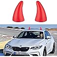 Amazon.com: TOMALL 2pcs 3D Devil Bull Horn Antenna Roof Top Stickers ...