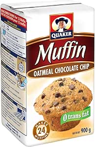 QUAKER Oatmeal Chocolate Chip Muffin Mix, 900 g (Pack of 12): Amazon.ca ...