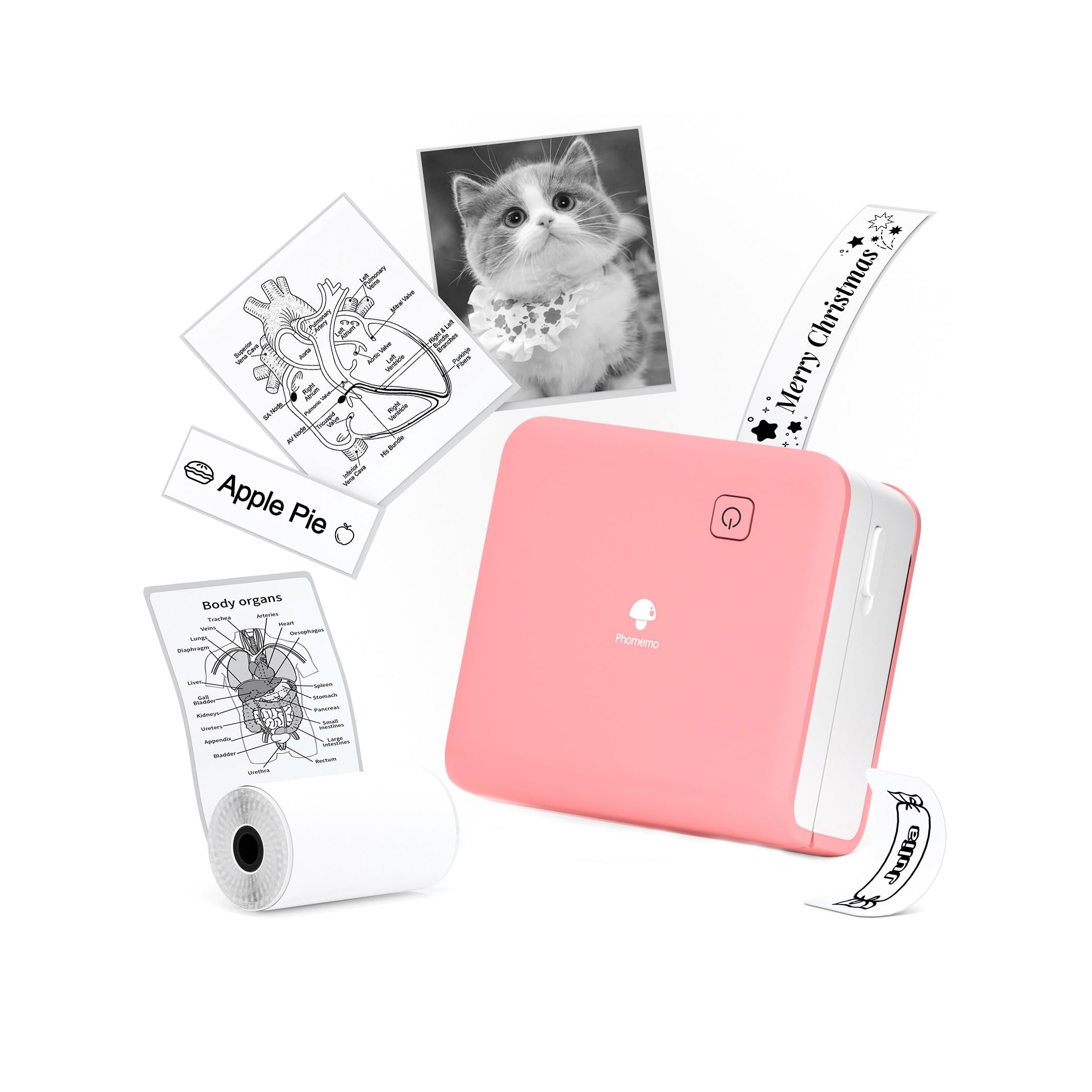 Phomemo Sticker Printer- Print Pods M02 Pro 300dpi Mini Printer Pocket ...