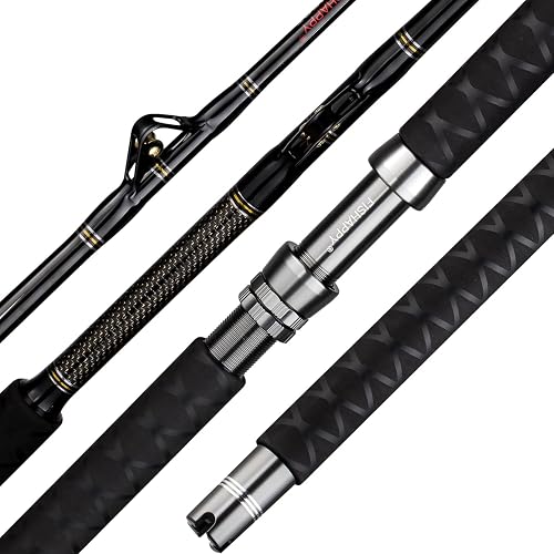 Trolling Rod Saltwater Offshore Heavy Roller Rod Bent Butt Trolling Rod ...