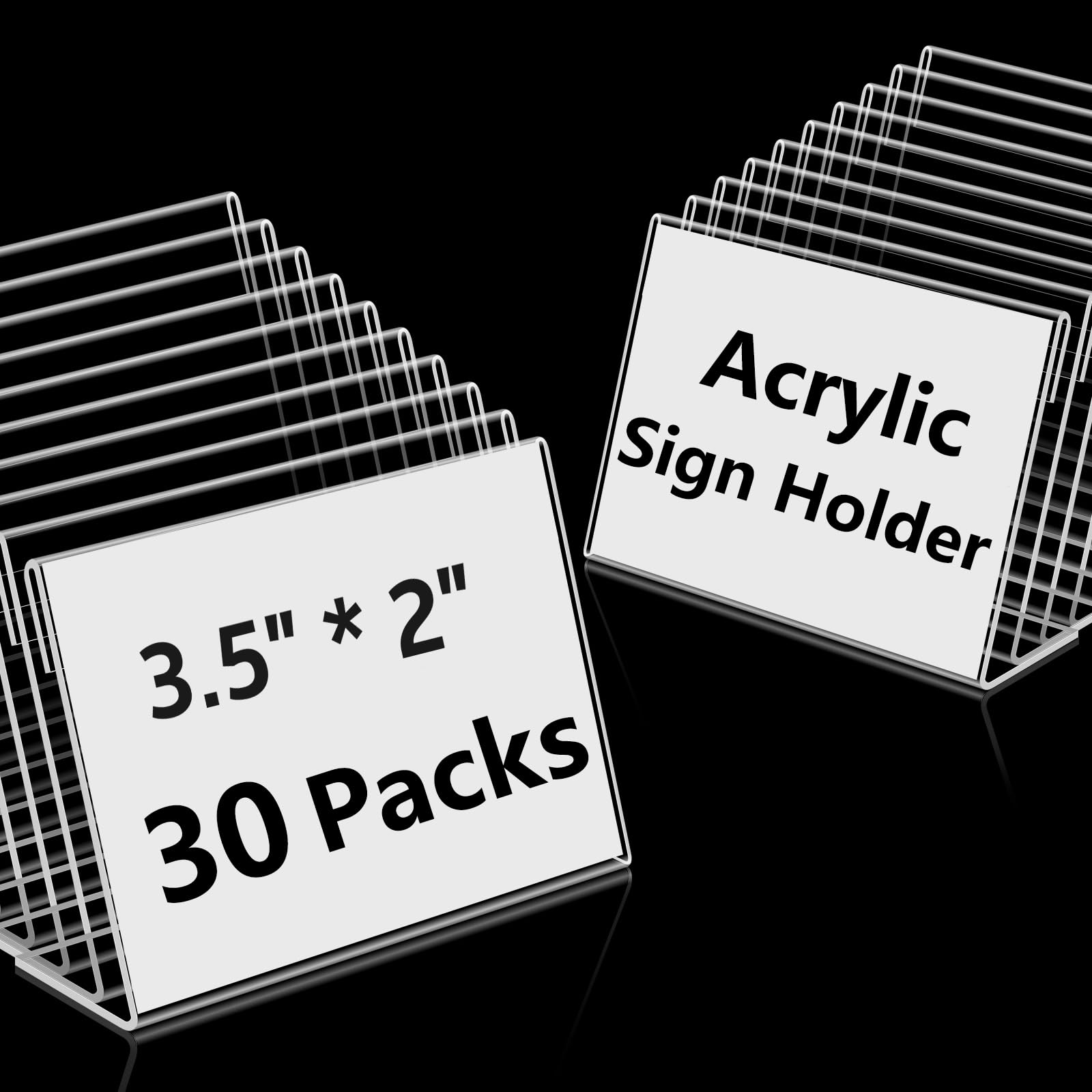 Mua 30 PCS Small Acrylic Sign Holder 3.5" x 2", Mini Acrylic Food Sign ...