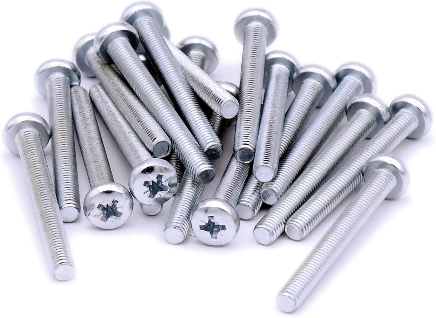 M5 (5mm x 40mm) Pozi Pan Machine Screw (Bolt) - Steel (Pack of 20 ...