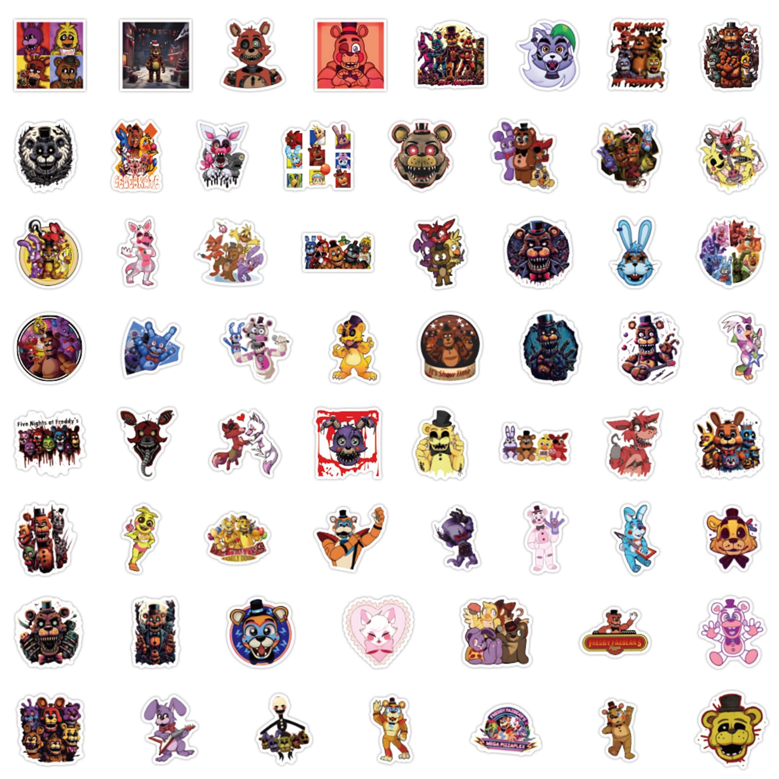 Mua 60 Pack FNAF Stickers Five Nights at Freddy's Game Stickers for ...