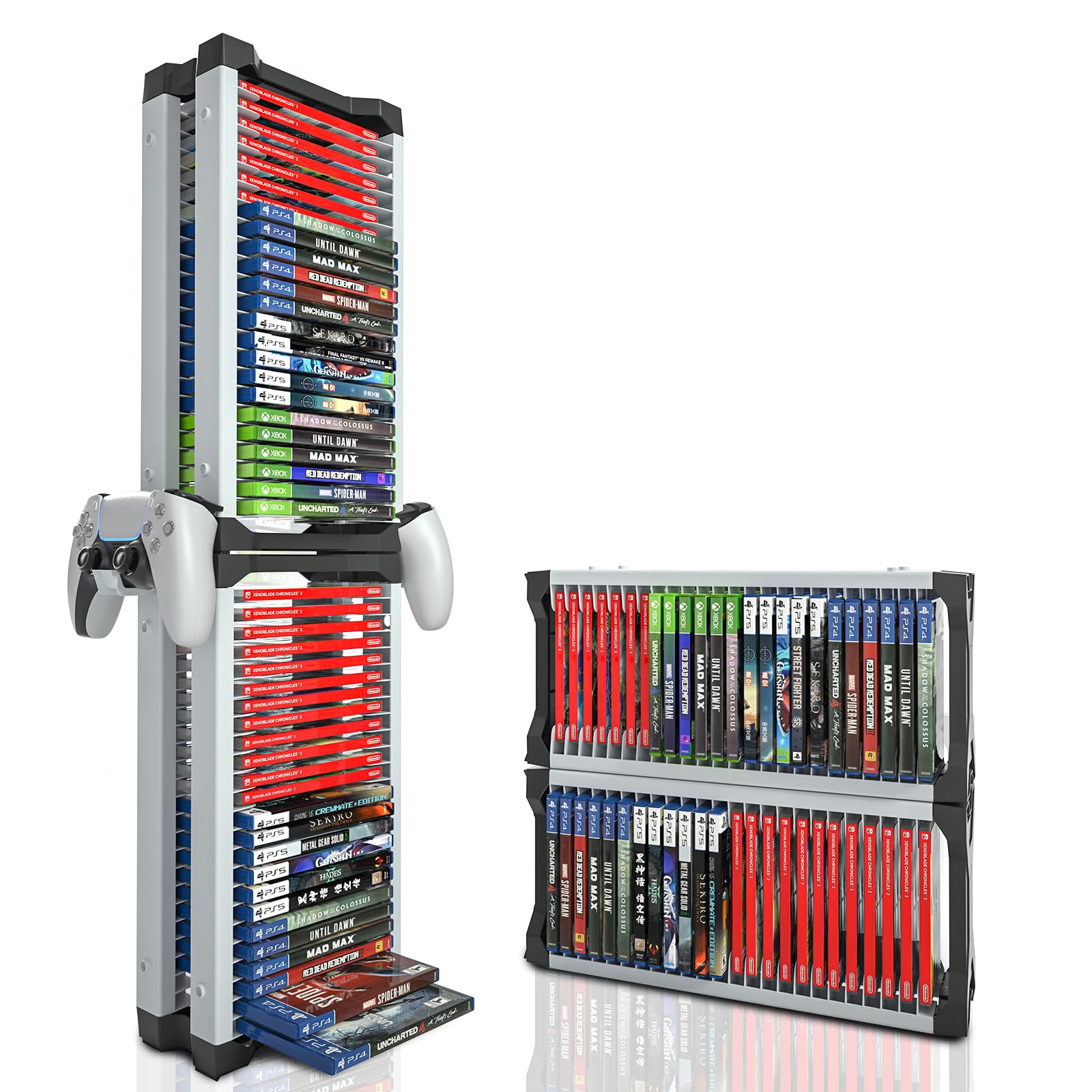 Mua ECHZOVE Video Game Storage Tower, Verical or Horizontal Video Game ...