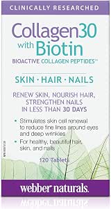 Webber Naturals Collagen30 With Biotin Tablets, 120 Count: Amazon.ca ...