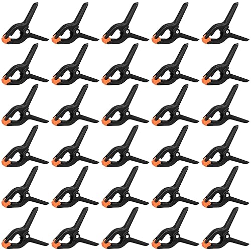 2.5 Inch Spring Clamps, 30 Pack Professional Plastic Spring Clamps ...