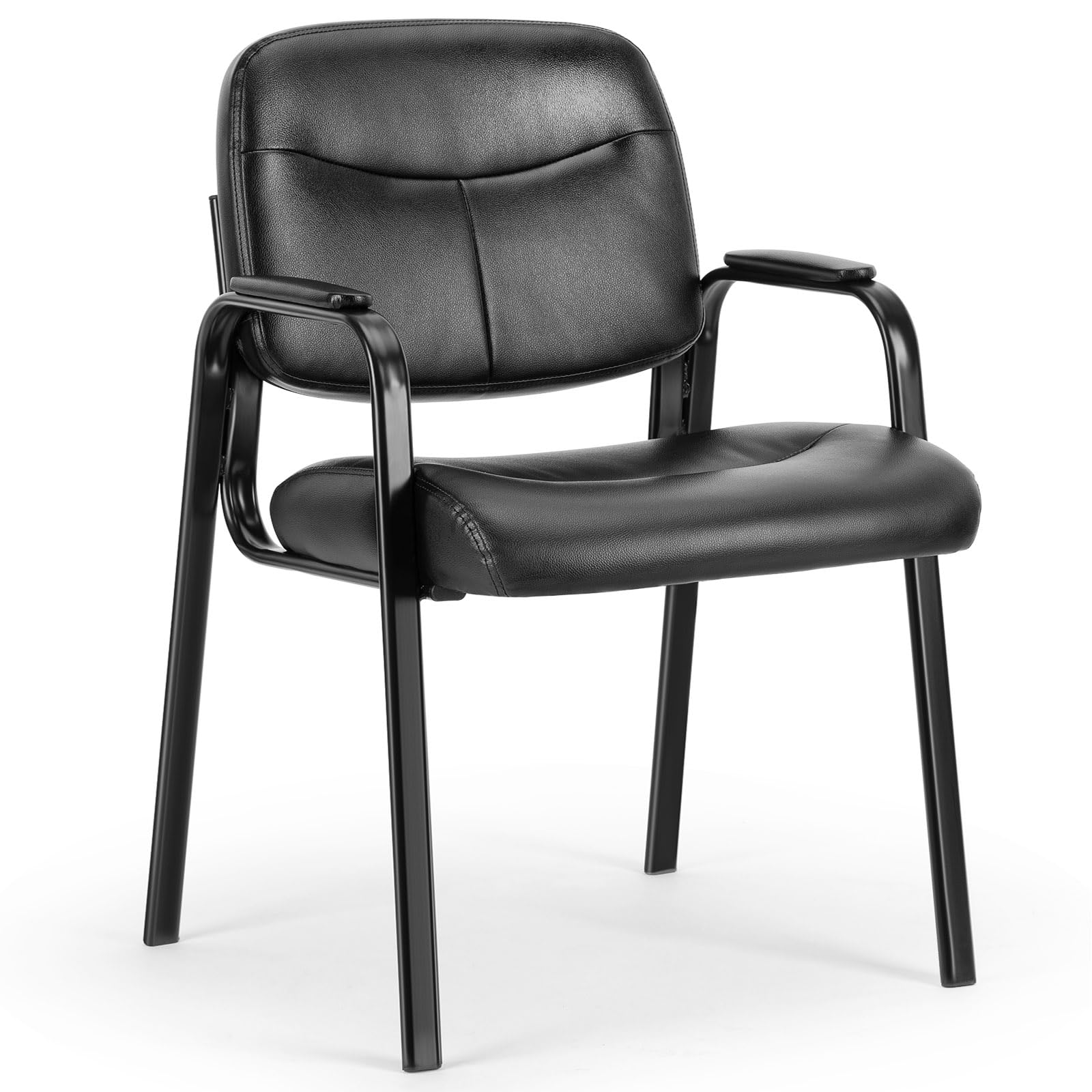 Mua OLIXIS Guest Reception Desk Chairs without Wheels PU Leather Padded ...