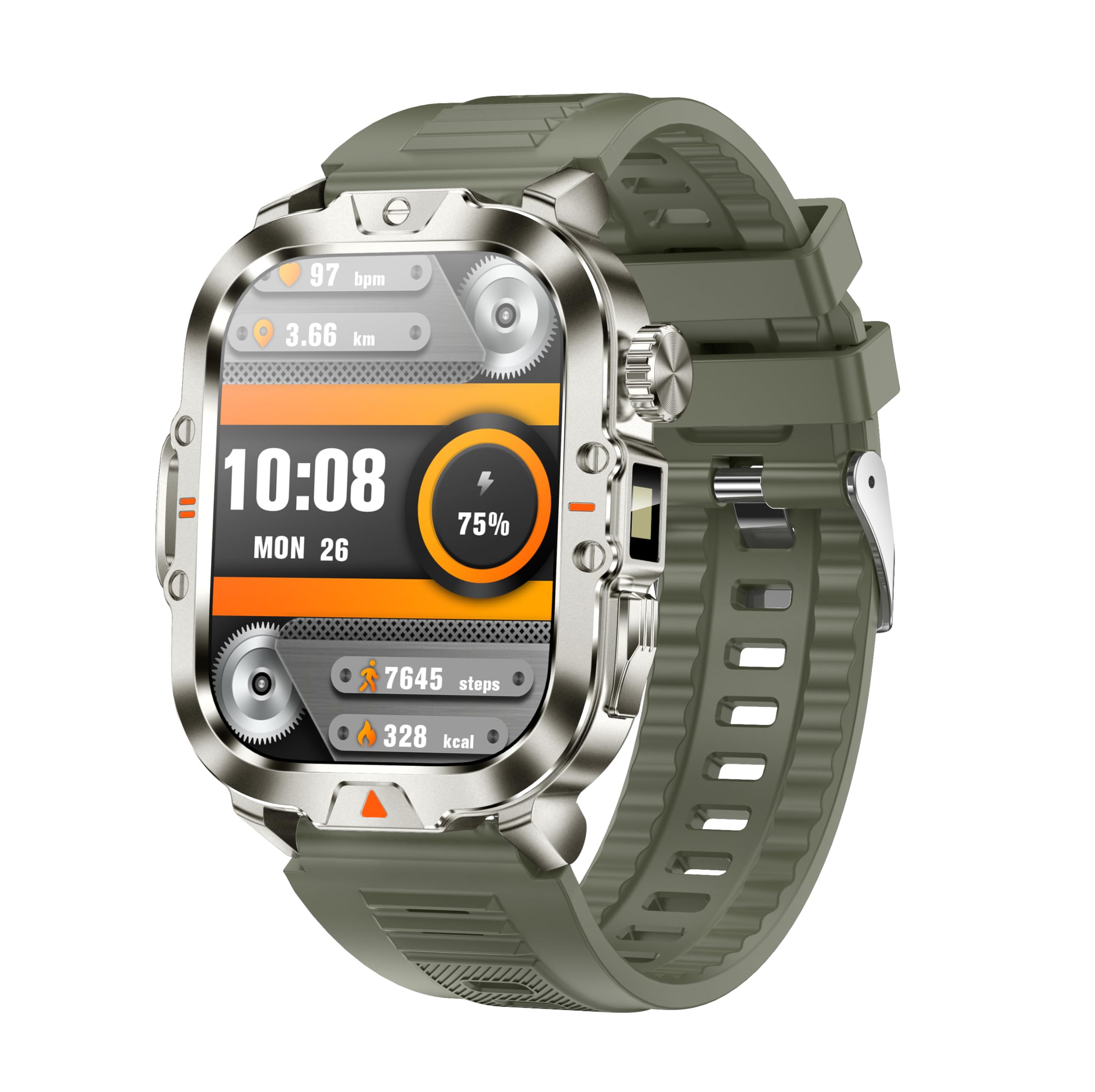 Tinwoo Smart Watch for Men,2.01'' HD Display,Super Bright LED ...