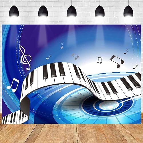Music Piano Keys Backdrop for Music Party Decorations MEETSIOY 7x5ft ...