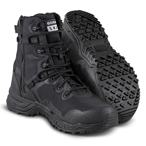 Original S.W.A.T. Alpha Fury Unisex Leather Shoes 8" Side Zip ...