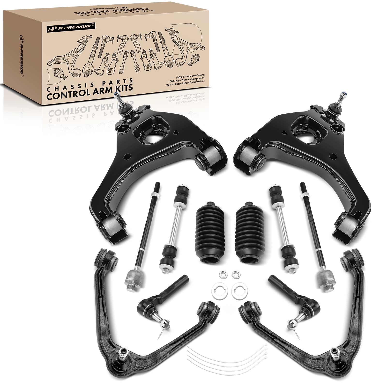 A-Premium 12Pc Front End RWD Suspension Kit, Upper Lower Control Arm ...