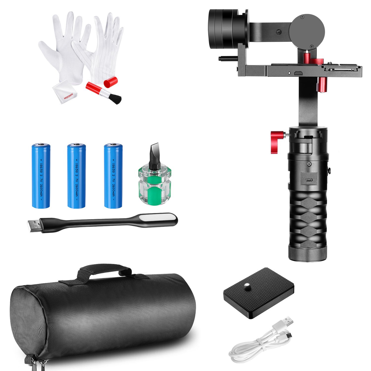 Neewer 3-Axis Brushless Handheld Gimbal Stabilizer with: Amazon.co.uk ...