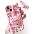 Amazon.com: TUFTA Kawaii 3D Pig Phone Case with Stand and Grip for ...