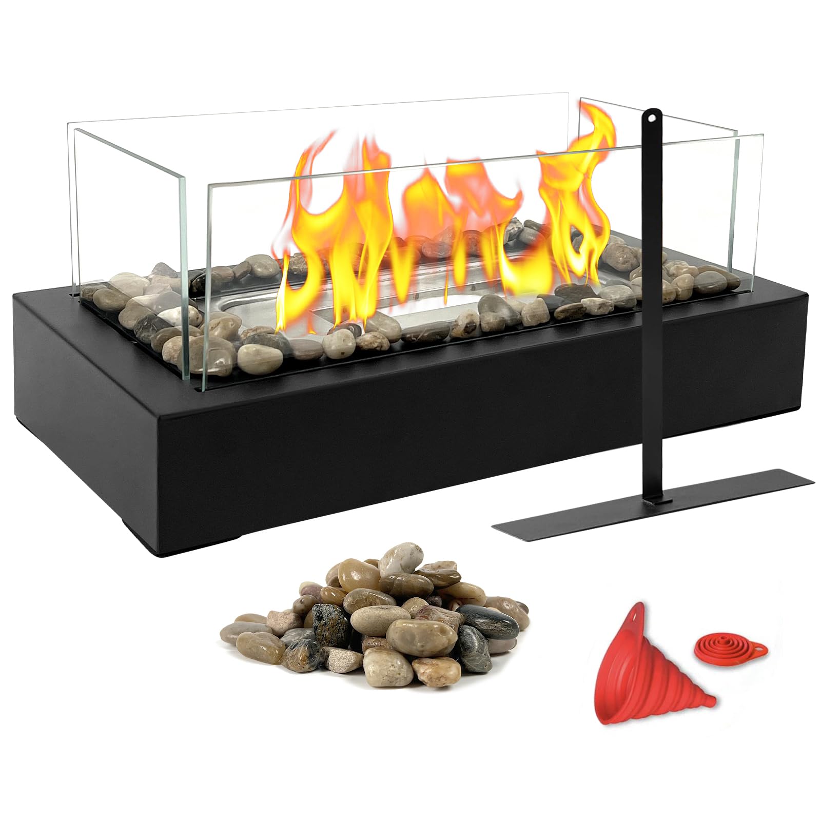 BRIAN & DANY Tabletop Fire Pit Indoor & Outdoor, Fire Pit Tabletop with ...