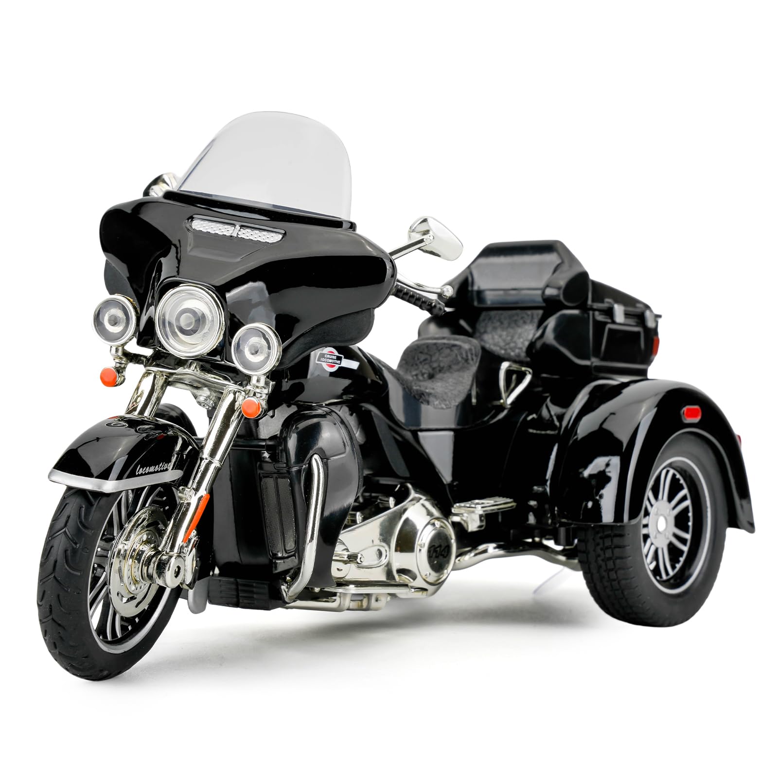 WAKAKAC 1:9 Harley Daividson Motorcycle Car Model, Pull Back Diecast ...