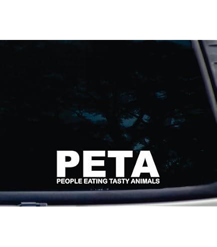 People Eating Tasty Animals Bumper Sticker Dog Stickers For Car