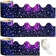 Amazon.com: 99 Feet Starry Sky Bulletin Board Border, 3 Rolls Dark ...