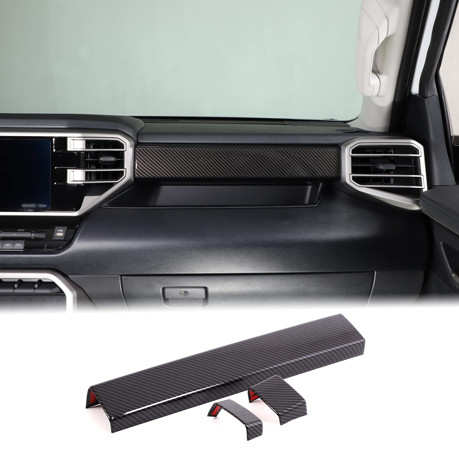 Car Center Control Panel Dashboard Strips Trim Fit Toyot@ Tundra/Toyot ...