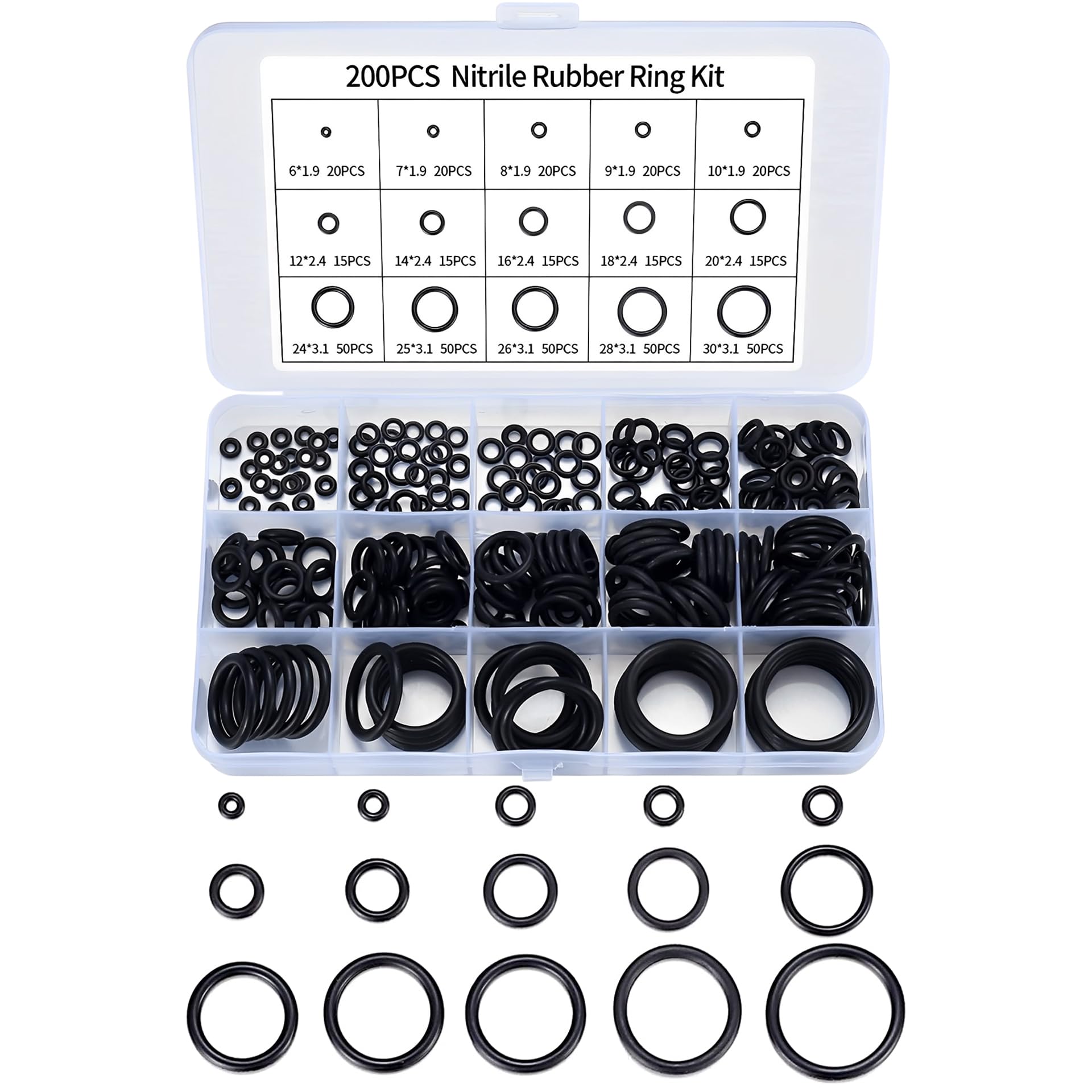 Mua O-Ring Tap Washer Kit, Shunshi Nitrile Rubber Washers, O Rings ...