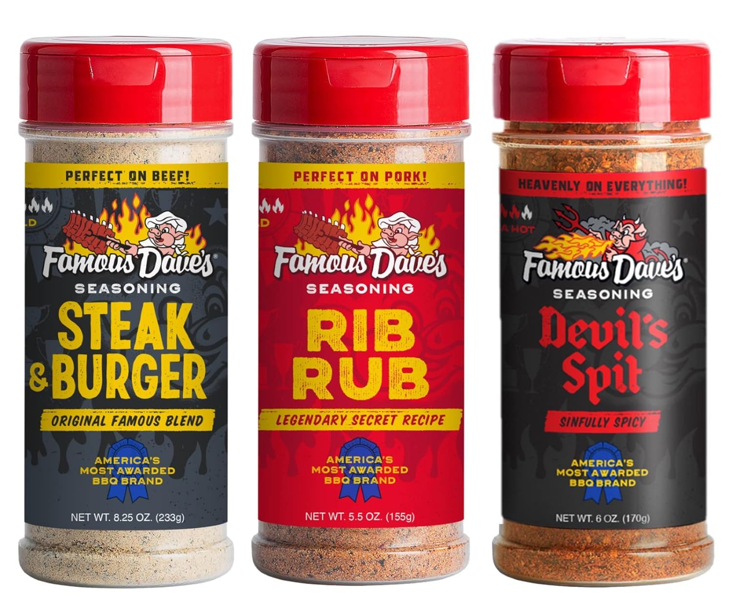 Mua Famous Dave's Seasoning Variety Bundle - 3 pck, Steak & Burger, Rib ...