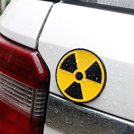 Mua Nuclear Radiation Warning Car Sticker, Nuke Radioactive Sign Metal ...