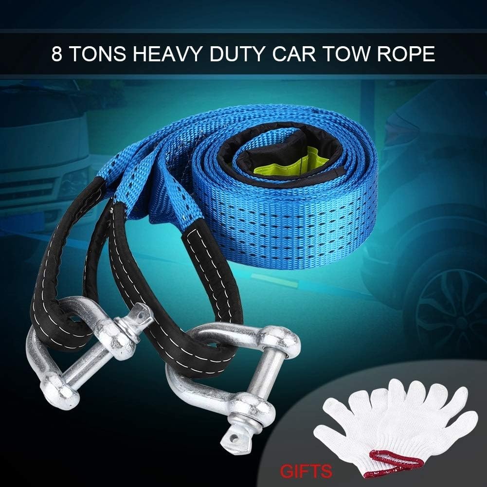 Broco Car Trailer Tow Rope Road Recovery Towing Cable with Reflective ...