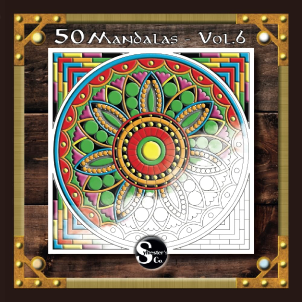 Mua 50 Mandalas - Vol. 6: Libro de colorear para adultos y jóvenes. Mandalas de alta calidad y ...