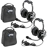 Amazon.com: Rugged Air RA200 General Aviation Pilot Headset Features ...