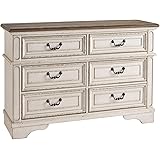 Amazon.com: Signature Design by Ashley Realyn Nightstand, Chipped White ...