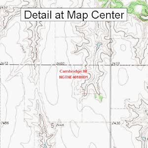 Amazon.com : USGS Topographic Quadrangle Map - Cambridge NE, Nebraska ...